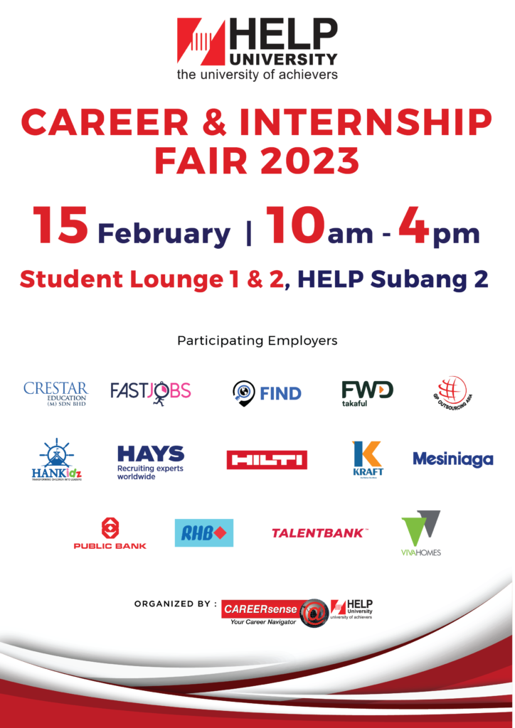 HELP Career & Internship Fair 2023 - CAREERsense @ HELP University